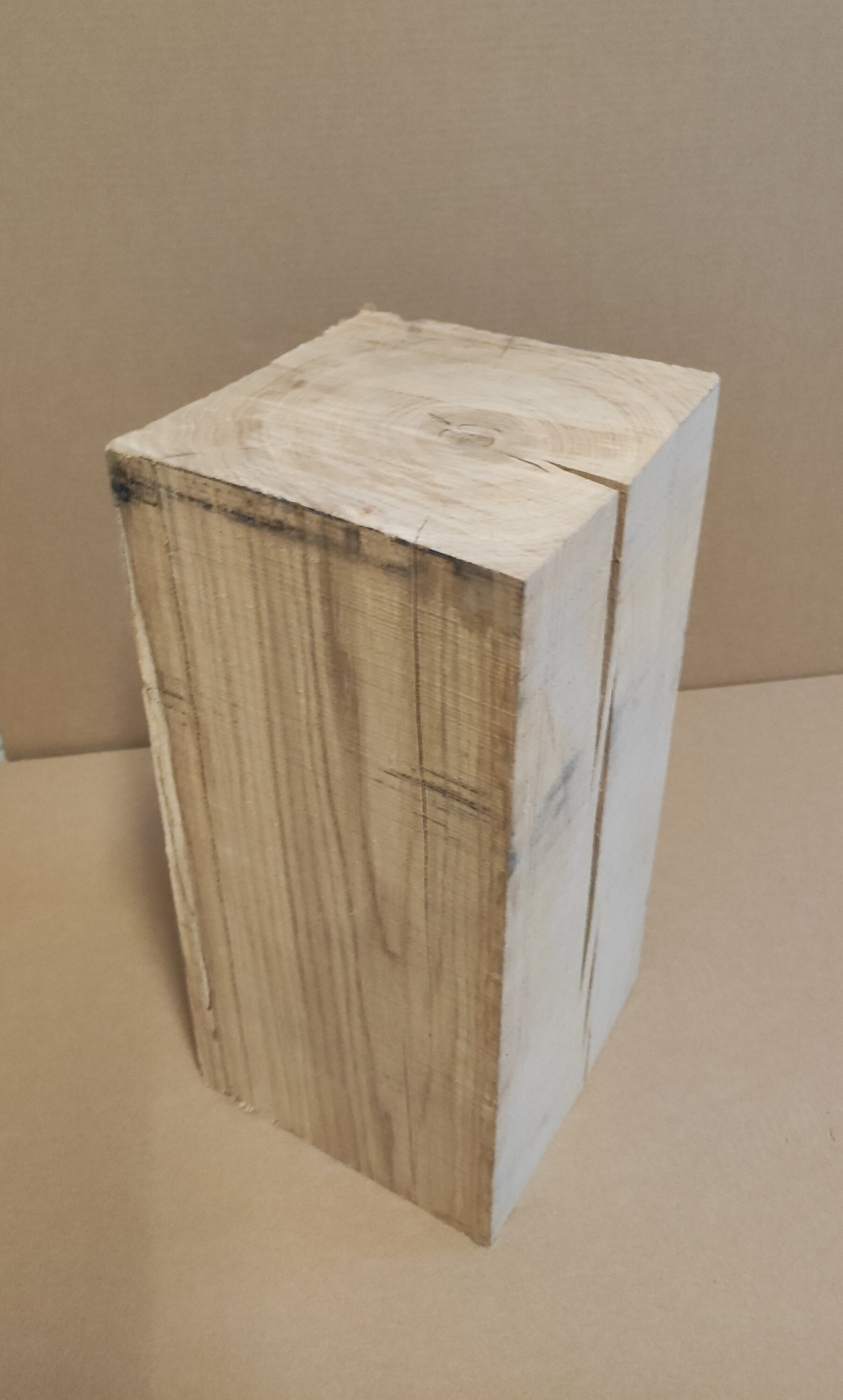 Wooden Oak Cube Wooden Stump Oak Block Fully Natural Raw Crude Material ...