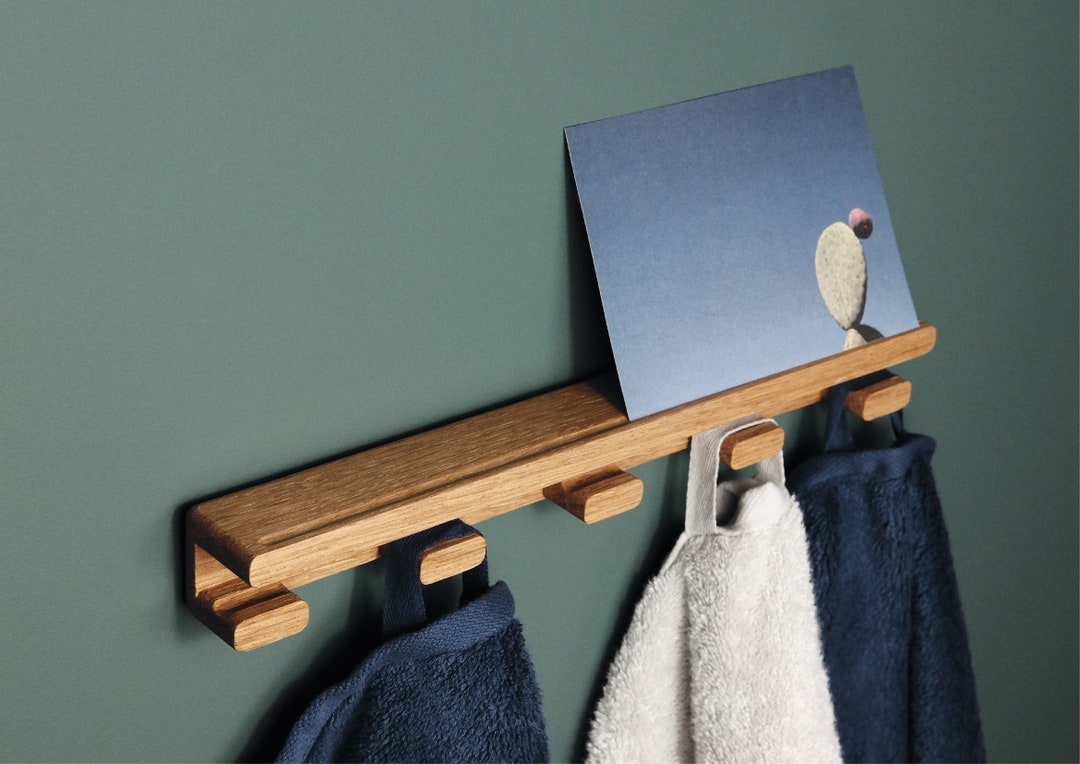 Handtuchhalter, Eichenholz, Geschirrtuchhalter, Badezimmer, Küche, Holz ...