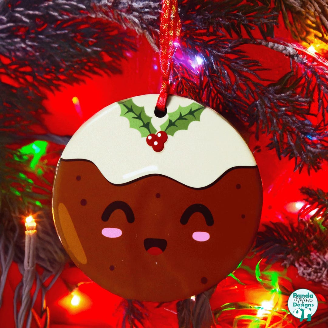 Cheeky Christmas Pudding Tree Ornament - Etsy