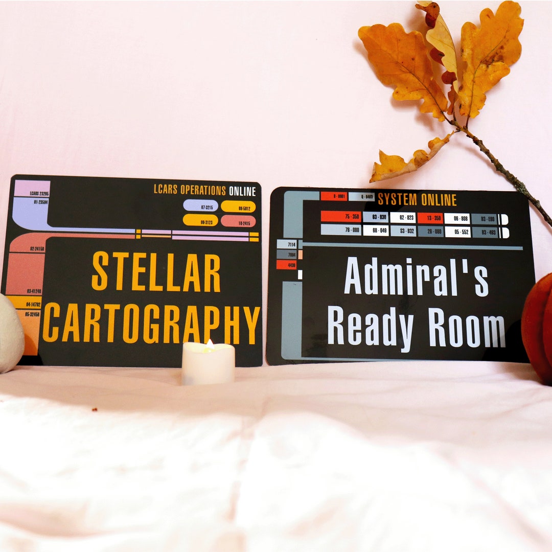 LCARS Personalized Door Sign A5 Aluminum Print Star Trek - Etsy