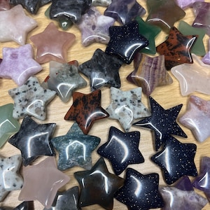 One Mini Star Crystal Carving - Etsy UK