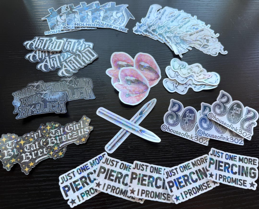 CUSTOM Die Cut Stickers | Holographic | Waterproof | Small Business ...