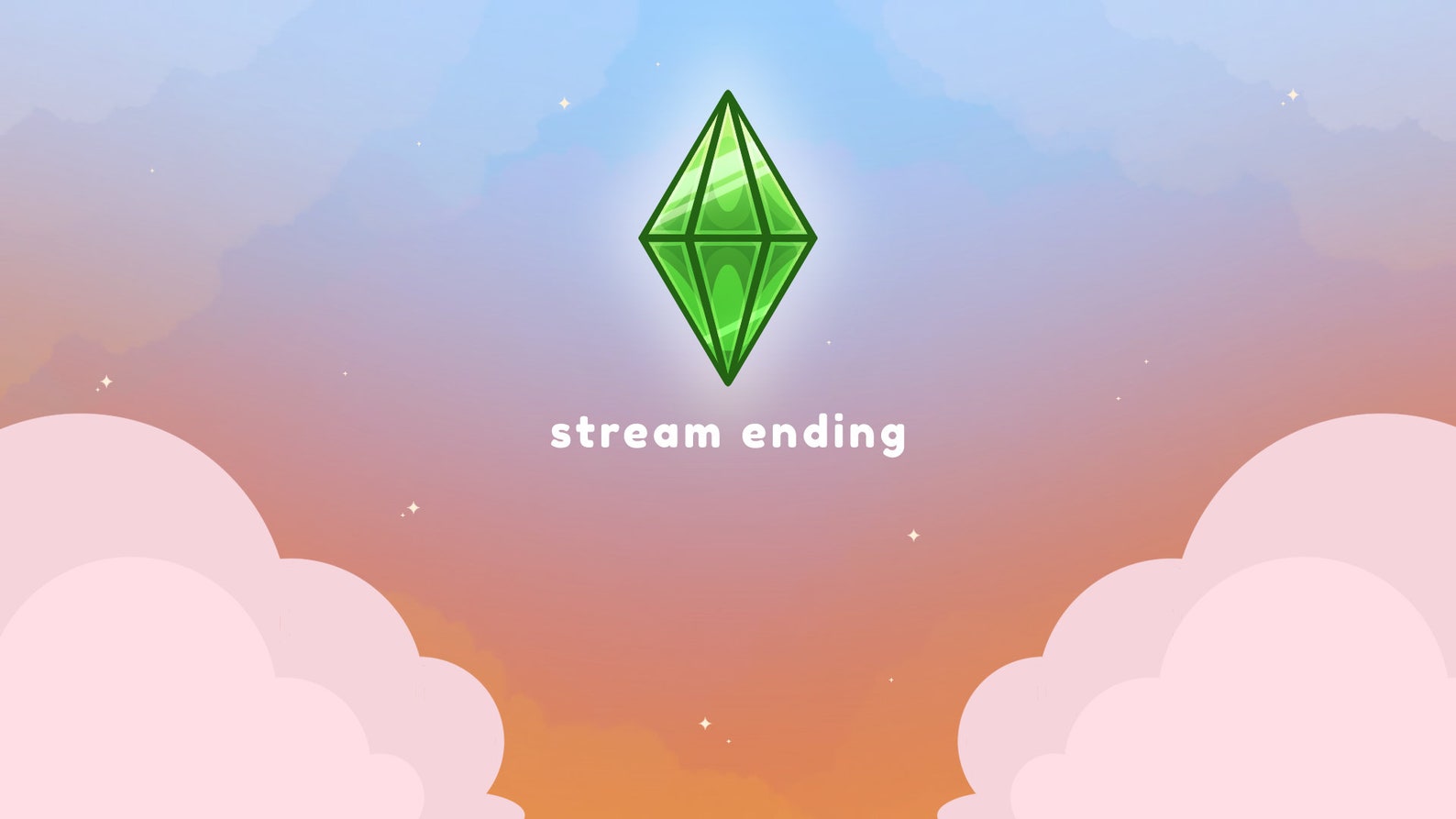 Diamonds in the Sky Animated Overlay Set P2U Twitch, Youtube, Scenes ...