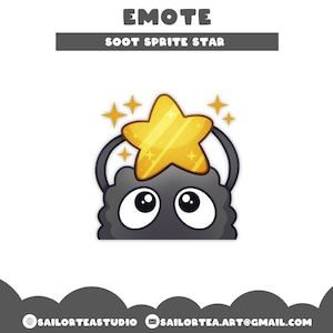 Star Soot Sprite Emote | Twitch Youtube Discord P2U Premade Emotes ...