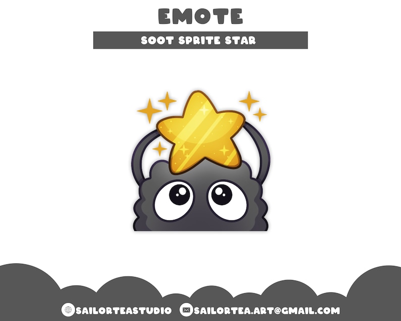 Star Soot Sprite Emote | Twitch Youtube Discord P2U Premade Emotes ...