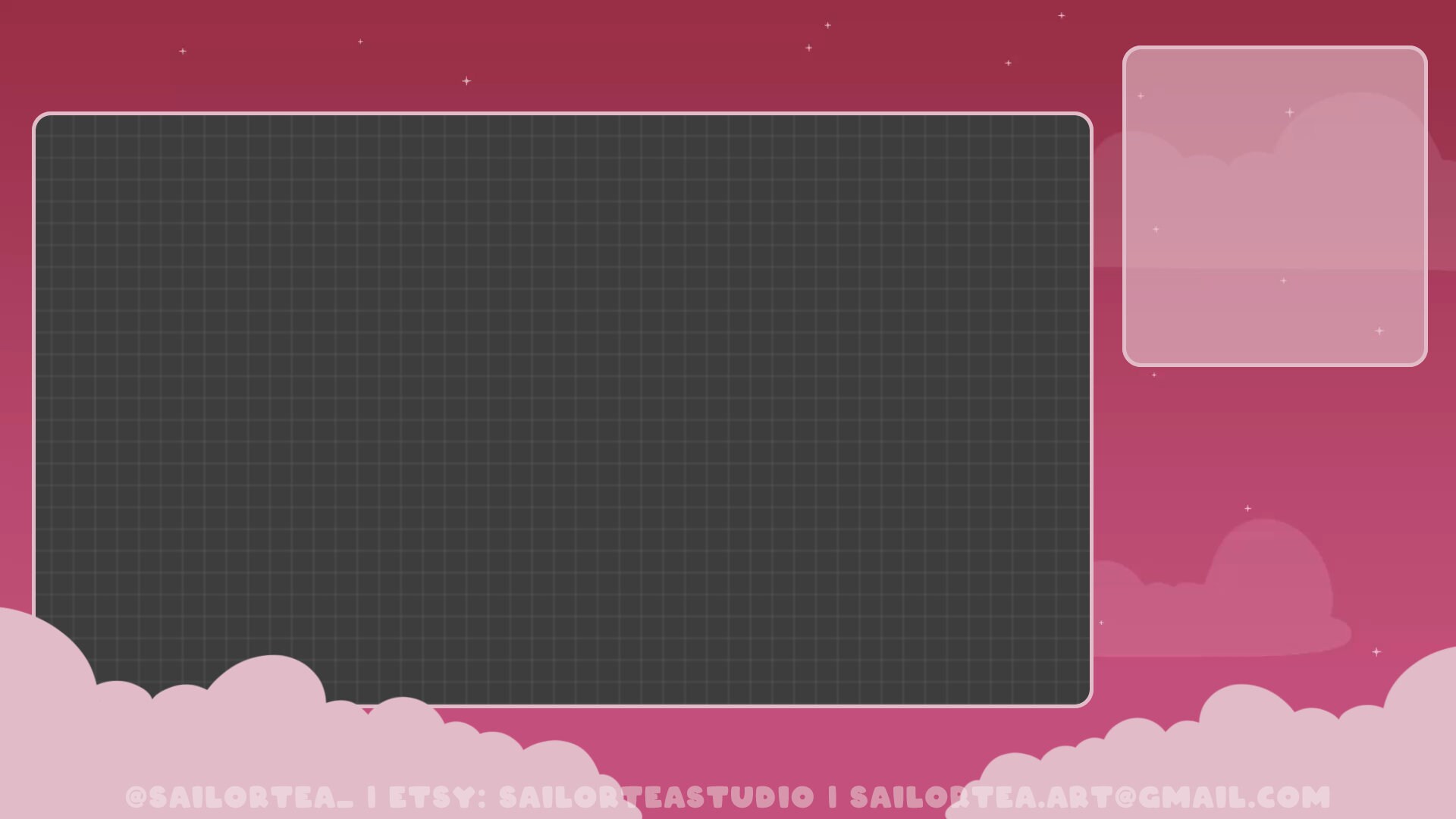 Animated Pink Sky Overlay Set | P2U Premade Pack Package Twitch Youtube ...