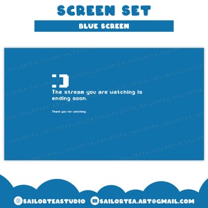 Blue Screen Error Set | Free on Ko-fi | P2U Premade Twitch Youtube ...