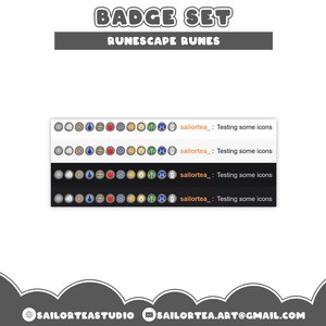 Runescape Rune Badge Set | P2U Twitch Youtube Discord Pack Package ...
