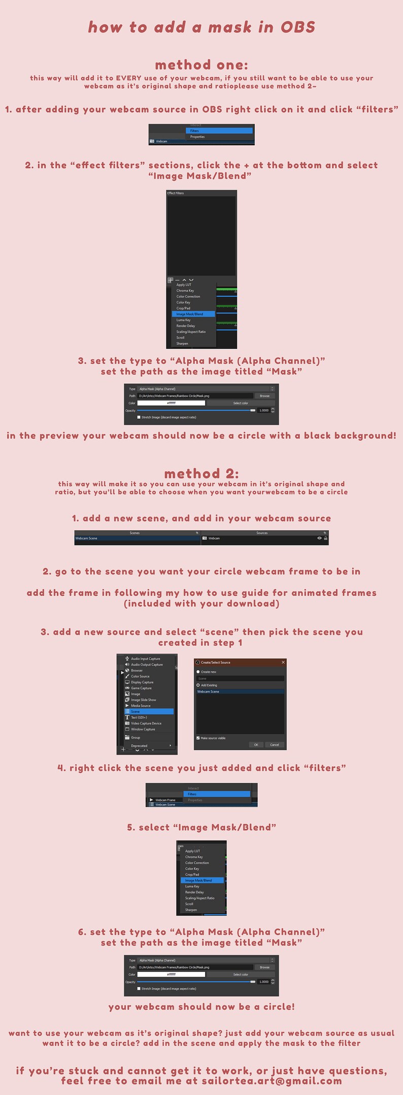 Rainbow Circle Animated Webcam Frame P2U Overlay Screen - Etsy