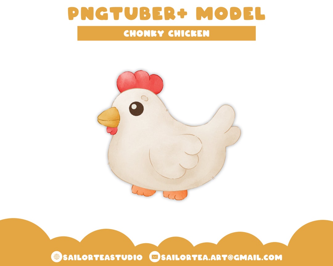Chicken Pngtuber Model Premade P2U Twitch Youtube Discord Vtuber ...