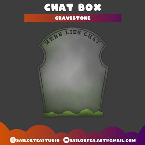 Grave Stone Chat Box | P2U Twitch Youtube Discord Community Halloween ...