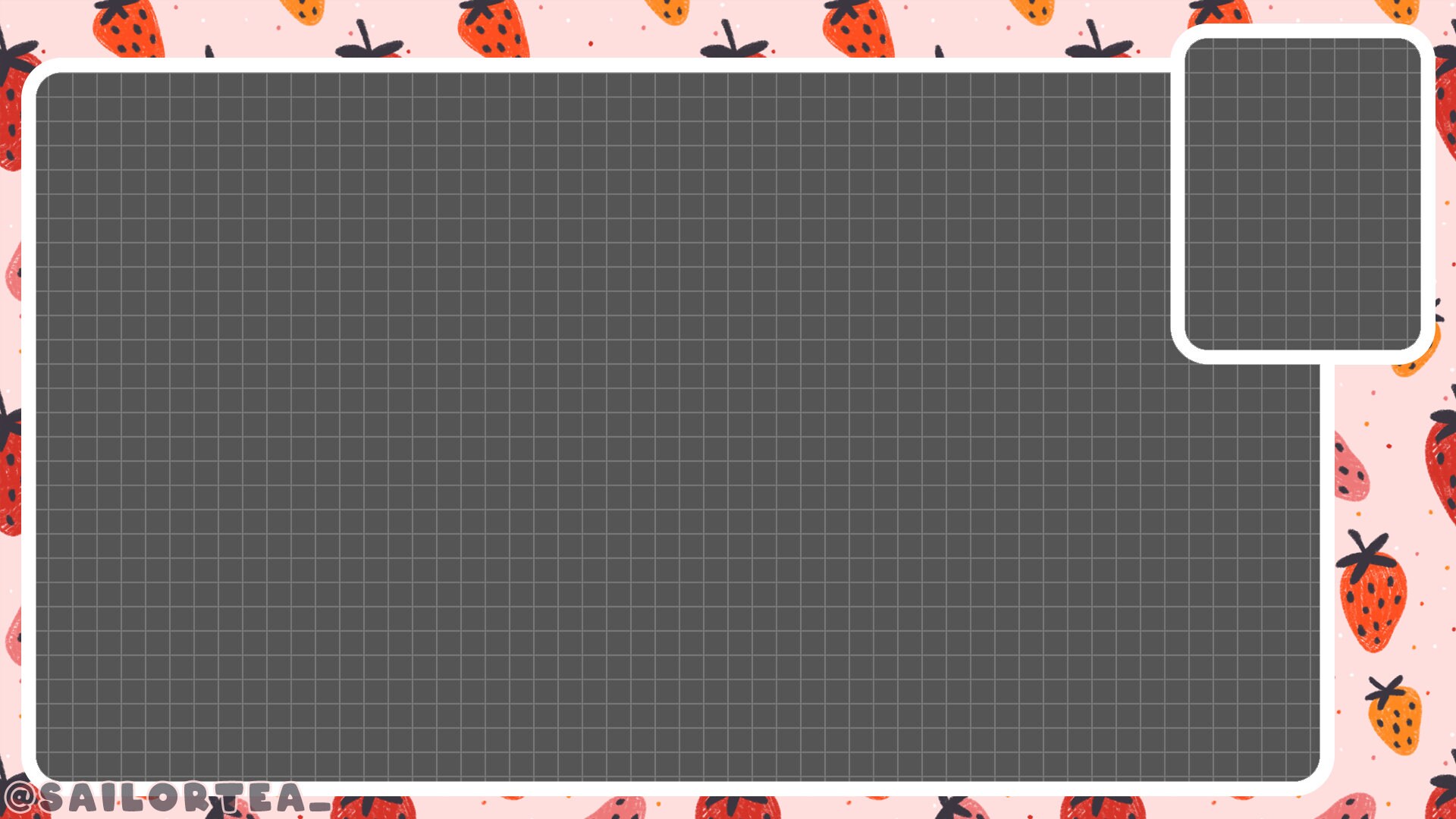 Strawberry Animated Overlay Set | P2U Twitch, Youtube, Scenes, Premade ...