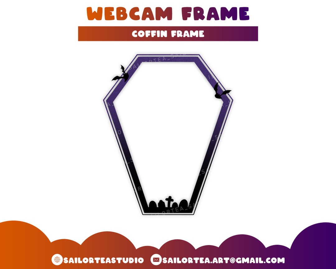 Purple Coffin Webcam Frame | P2U Twitch Youtube Discord Stream ...