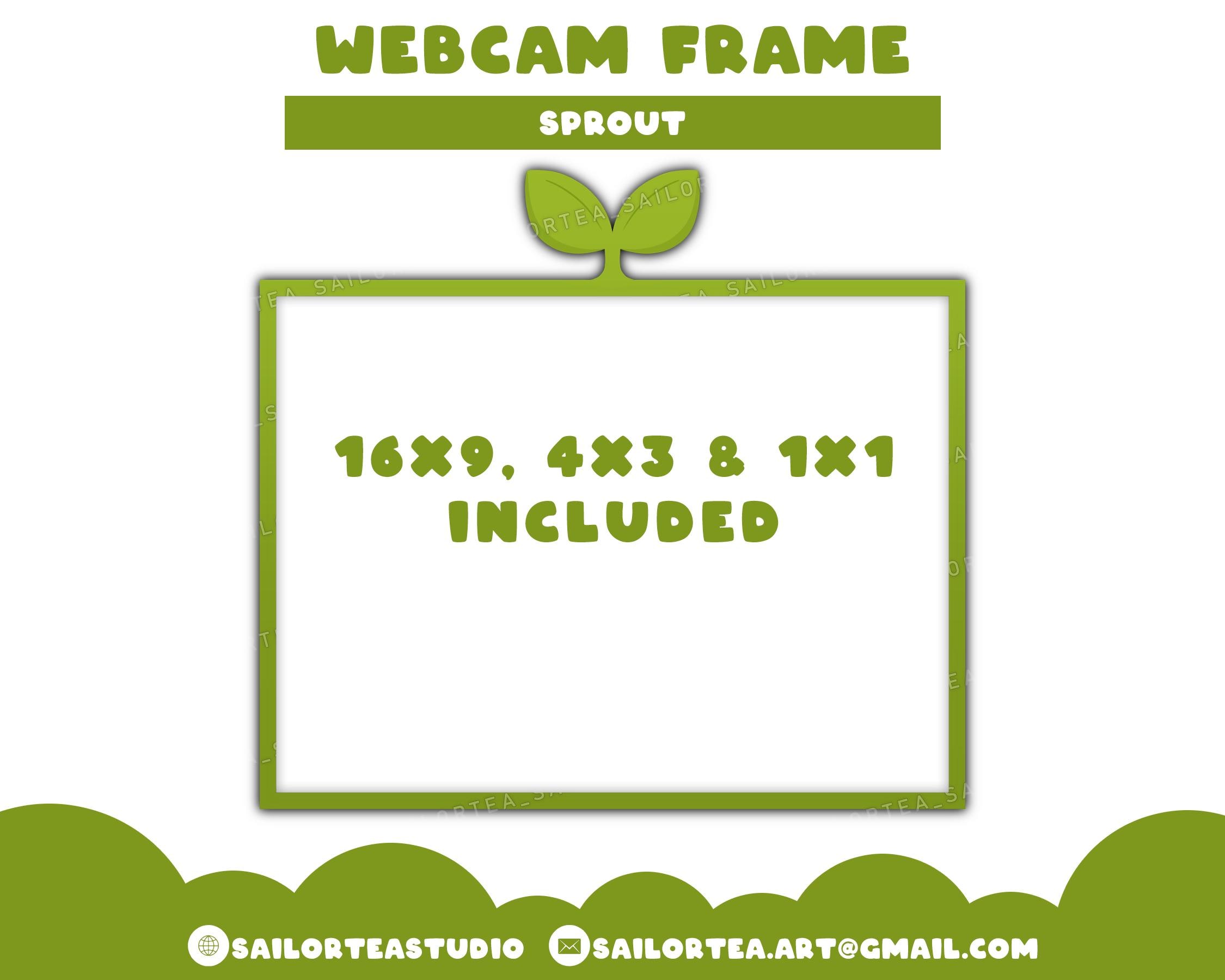 Sprout Webcam Frame | P2U Premade Twitch Discord Youtube Streaming ...