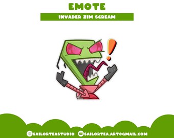 Invader Zim Emote Set for Twitch/discord - Etsy UK