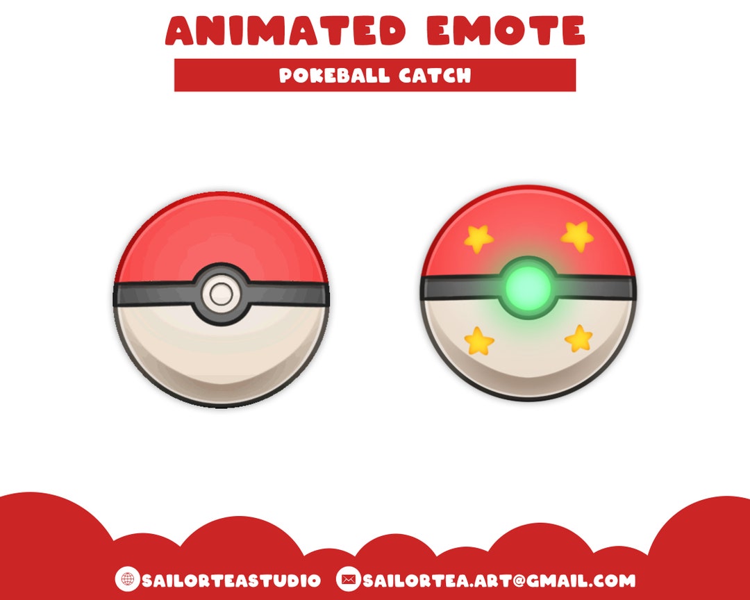 Animated Pokeball Catch Emote | P2U Premade Set Pack Twitch Youtube ...