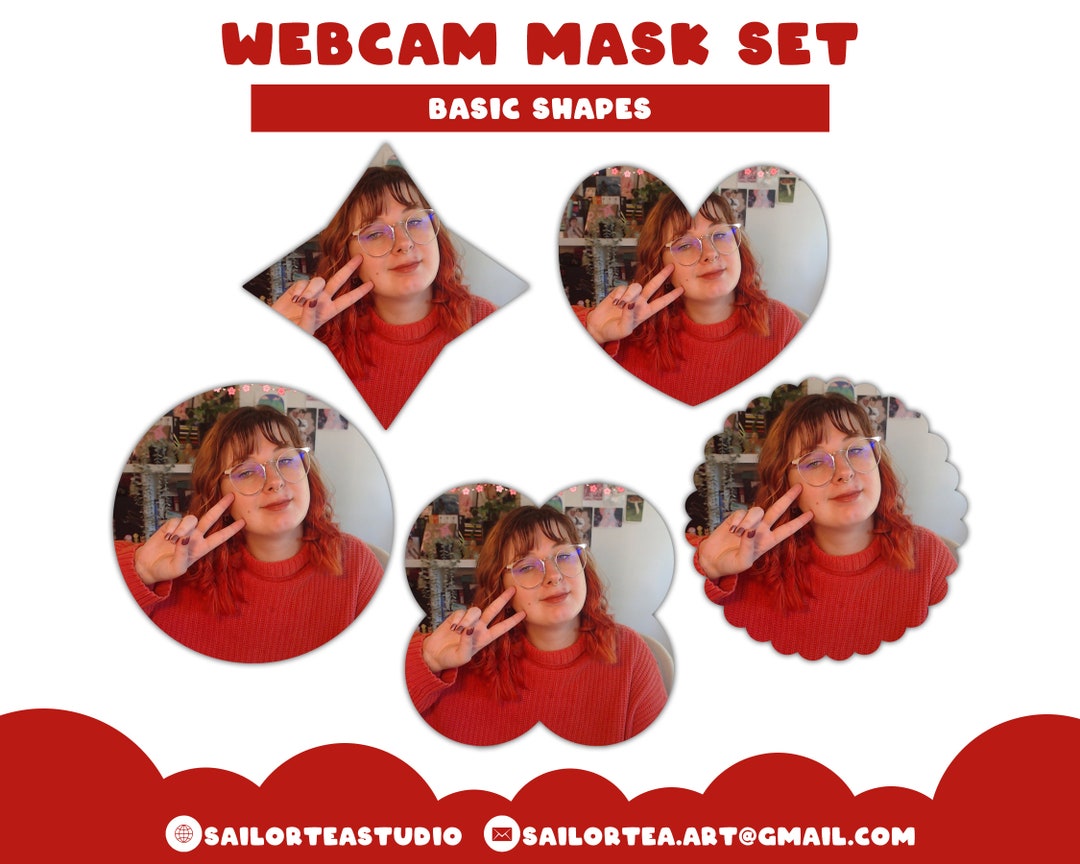 Simple Webcam Mask Set | P2U Premade Twitch Discord Youtube Streaming ...