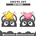 Heart & Star Soot Sprite Emote Set Twitch Youtube Discord P2U Premade ...
