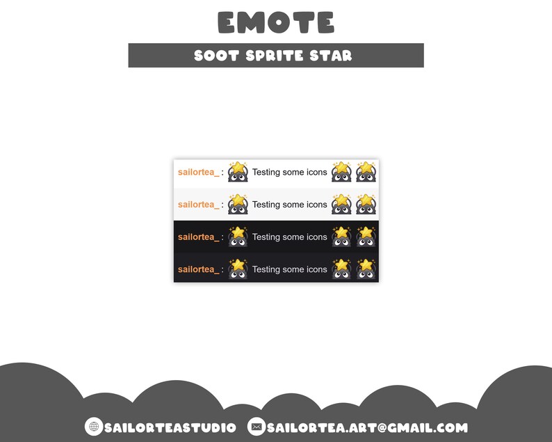 Star Soot Sprite Emote | Twitch Youtube Discord P2U Premade Emotes ...
