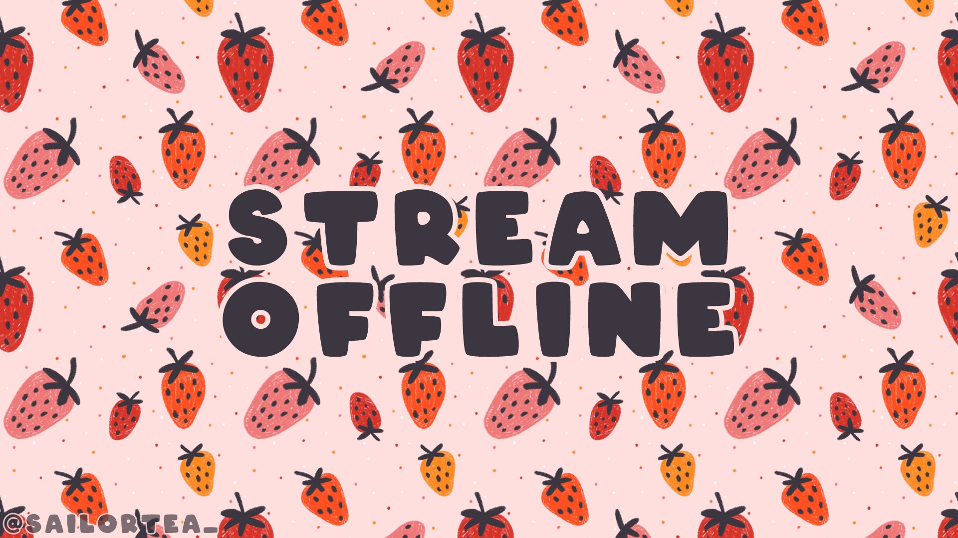 Strawberry Animated Overlay Set | P2U Twitch, Youtube, Scenes, Premade ...