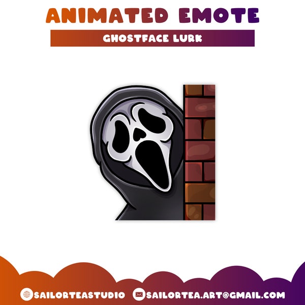 Animated Twitch Emote Ghostface - Etsy