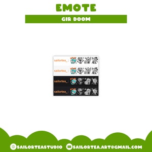 Invader Zim Gir Doom Emote | P2U Twitch Discord Youtube Emotes Pack ...