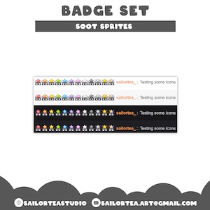 Soot Sprites Badge Set | P2U Twitch Youtube Discord Pack Package Totoro ...
