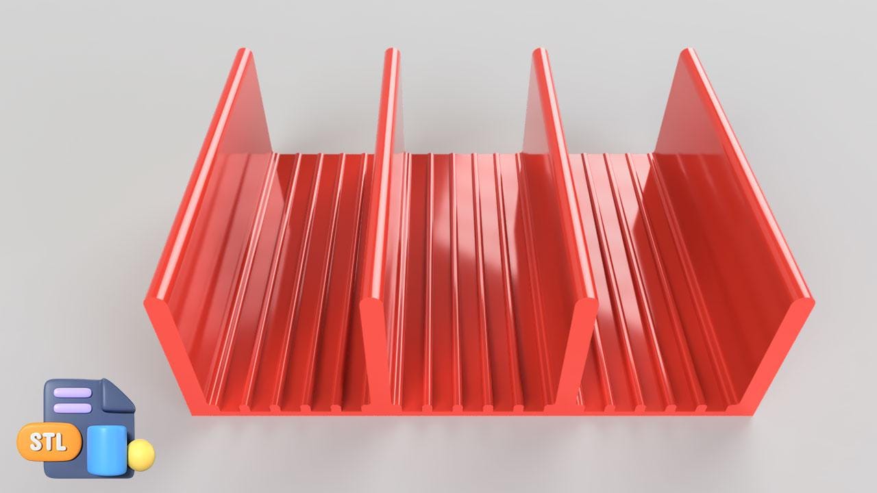 Modern 3-bar Soap Dish STL | 3D Print Your Own Bathroom Storage - Etsy