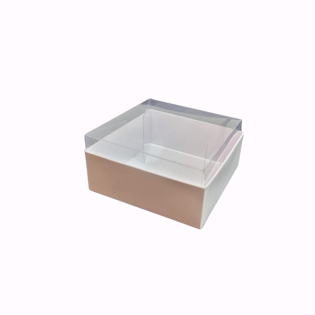 Carton Box With Transparent Acetate Lid SVG Template | 9x9x4 Cm DIY ...