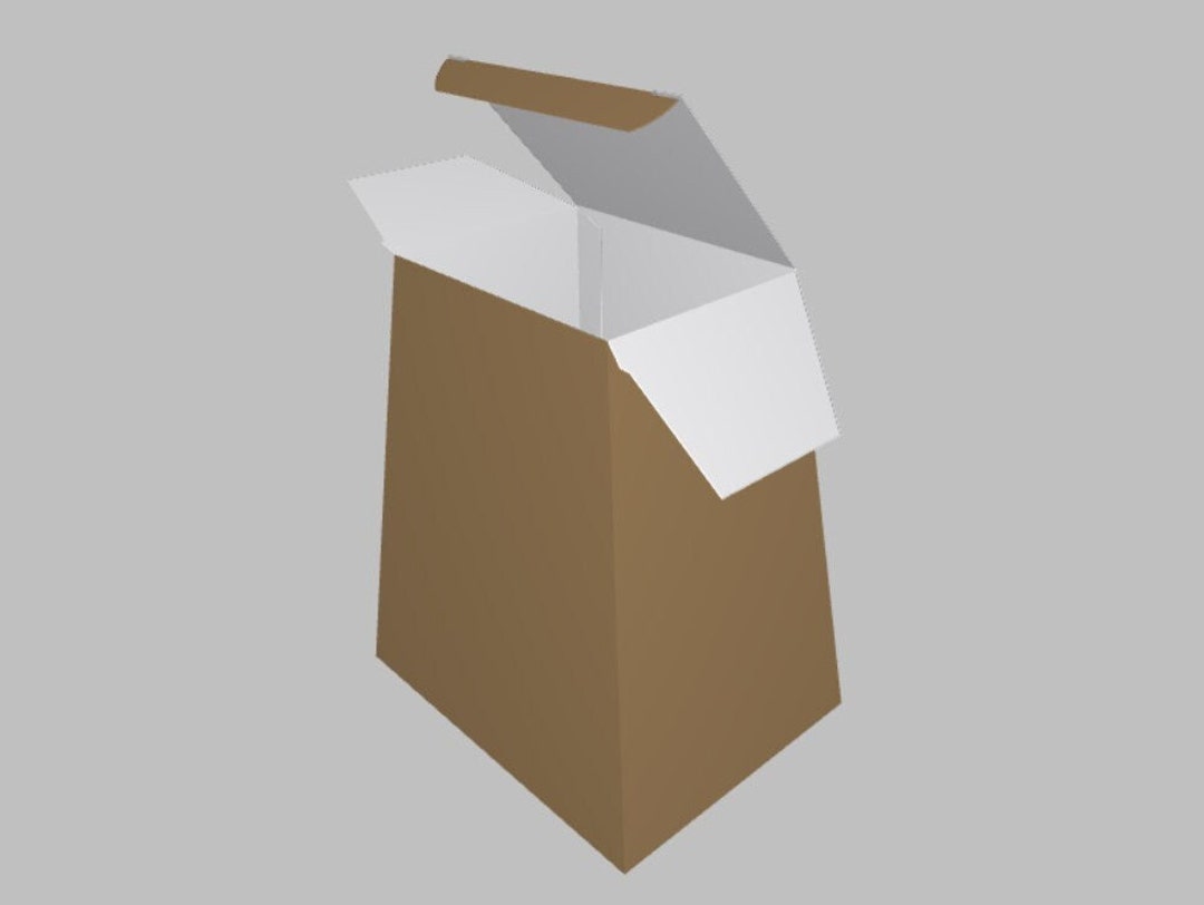 Plantilla de caja trapezoidal, caja de embalaje SVG, descarga ...