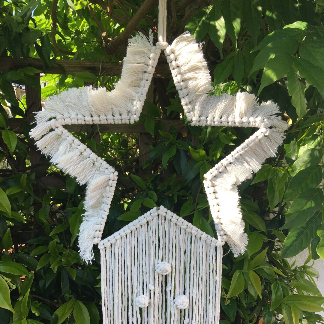 Macrame STAR Wall Hanging - Etsy