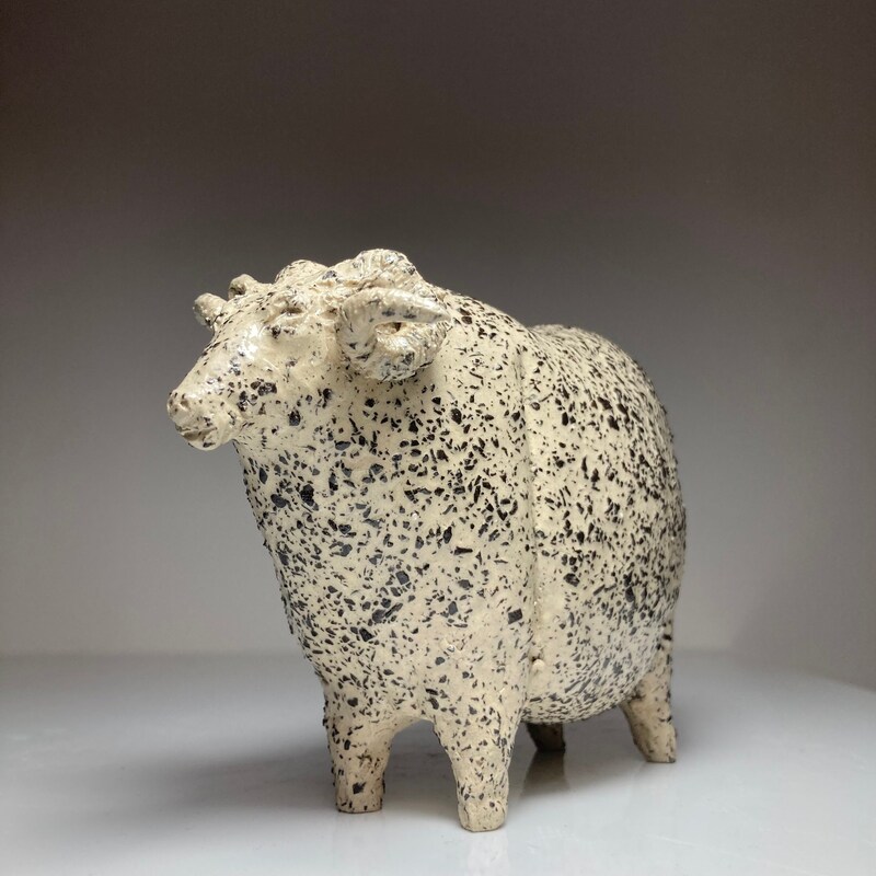 Ceramic Ram Figurine - Etsy