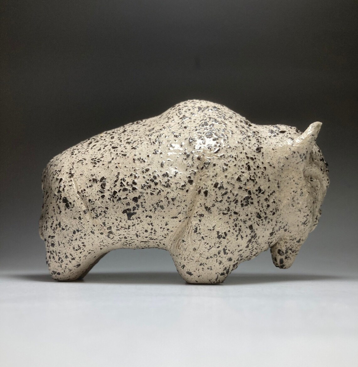 Handmade Ceramic Bison Sculpture Ceramic Figurine Ceramic - Etsy