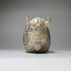 Handmade Ceramic Bison Sculpture Ceramic Figurine Ceramic - Etsy