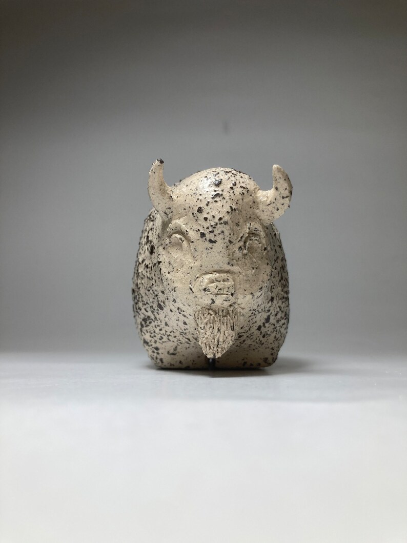 Handmade Ceramic Bison Sculpture Ceramic Figurine Ceramic - Etsy