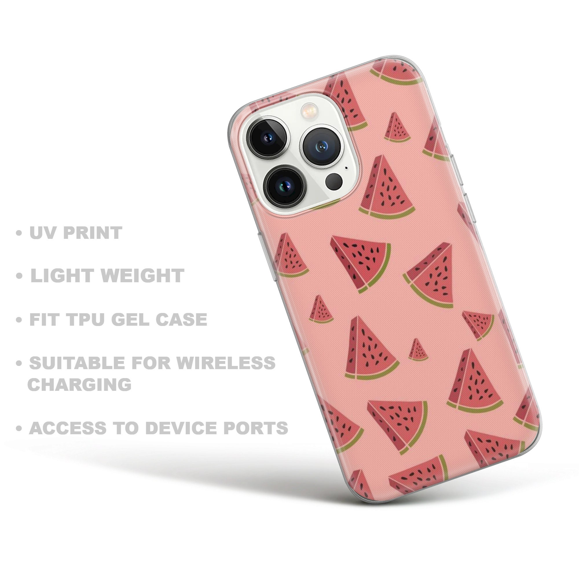 Watermelon Phone Case Tropical Fruit Cover for iPhone 15 14 13 12 ...