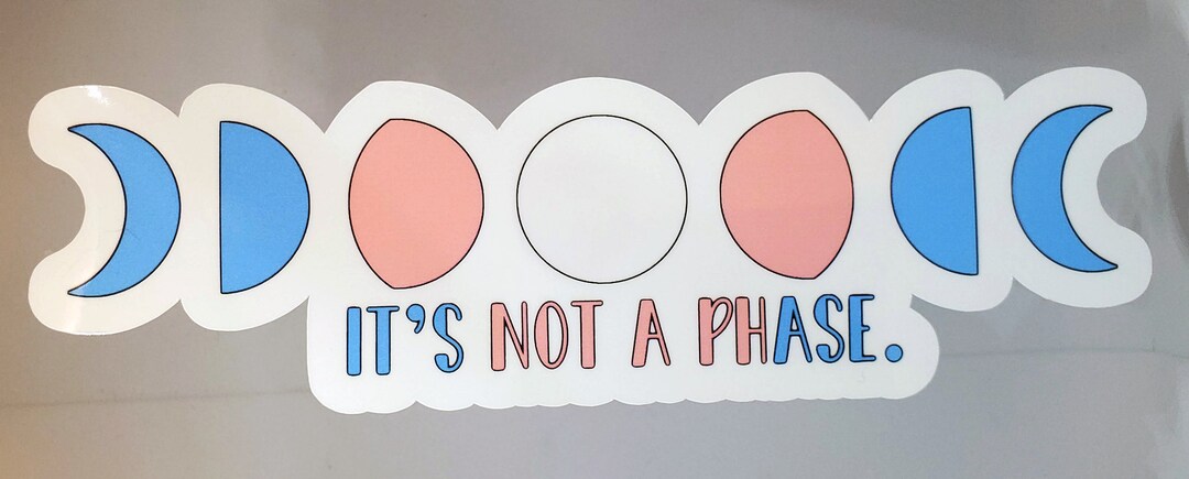 LGBTQ, Not A Phase, Pride Sticker, Trans Flag, Laptop Decal - Etsy