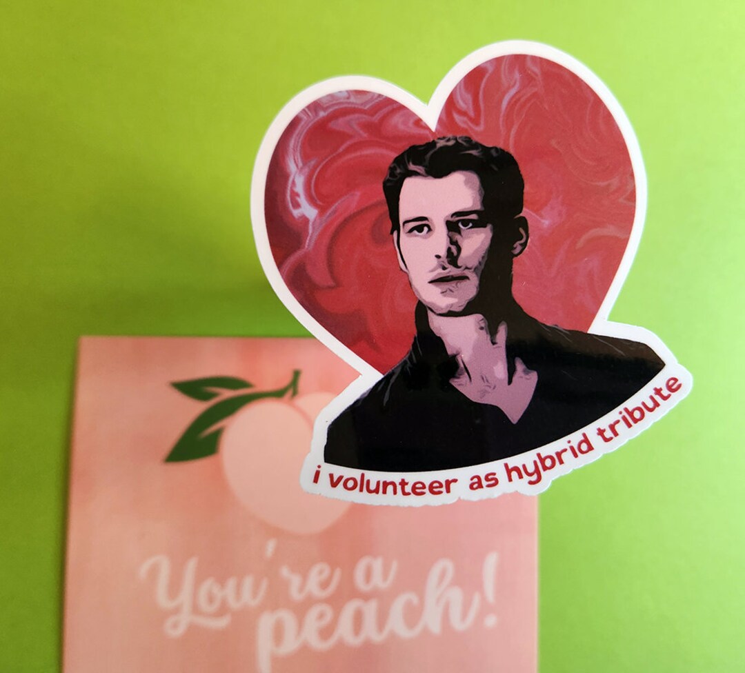Vampire Diares Merch, Klaus Mikaelson, Valentine Sticker - Etsy