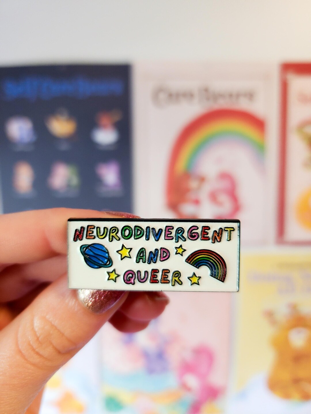 Neurodivergent and Queer Enamel Pin, LGBTQIA Pin, Neurodivergent Pin - Etsy