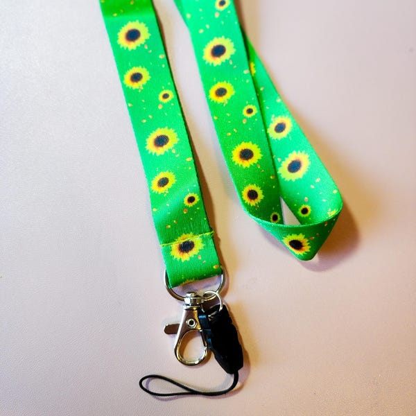 Sunflowers Lanyard - Etsy Australia