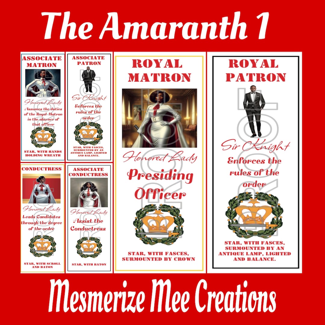 Amaranth Bookmarks: Order of the Eastern Star (OES) Ritual Study Guide ...