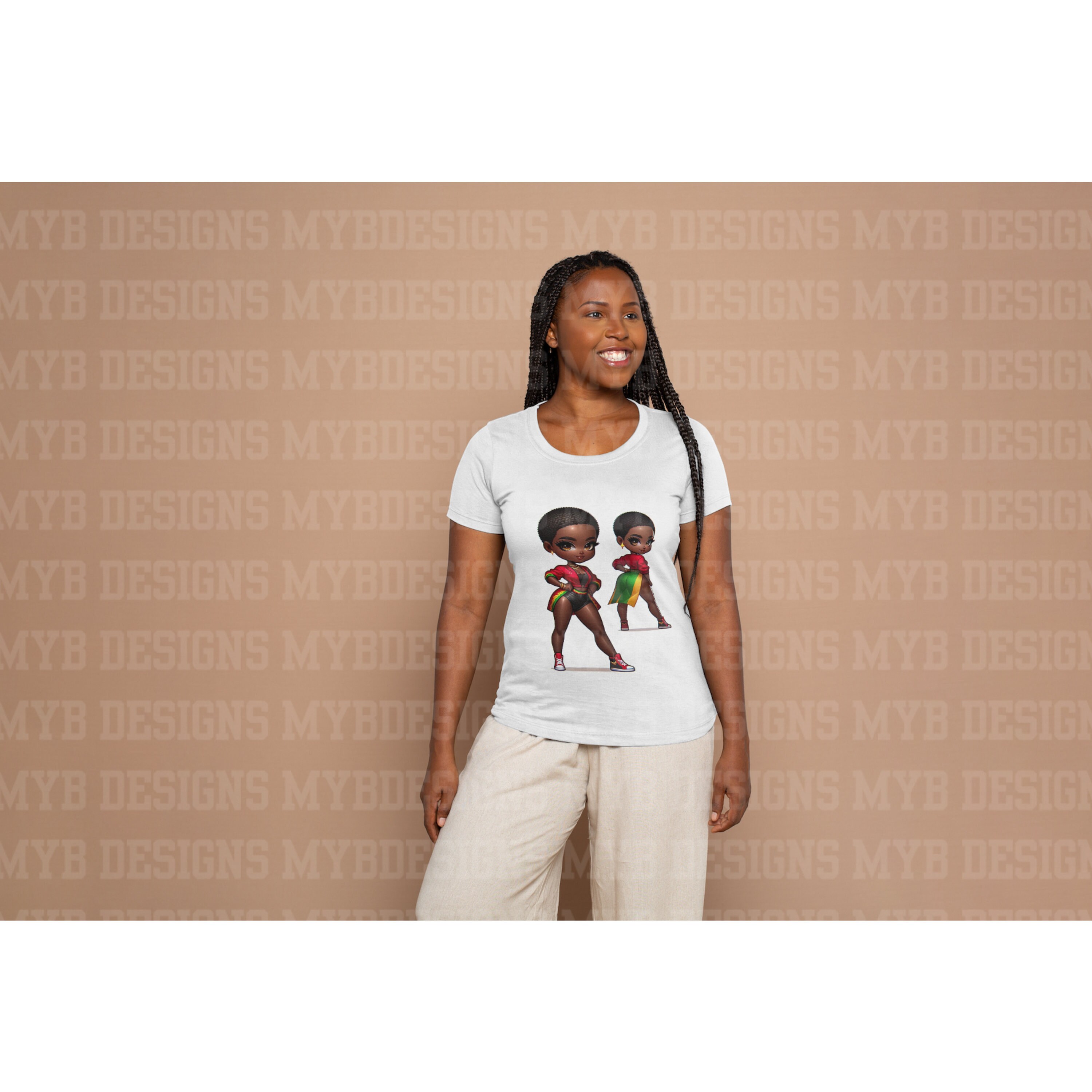 Afro Chic Art - Melanin Rich, Urban Style Digital Avatar With Natural ...