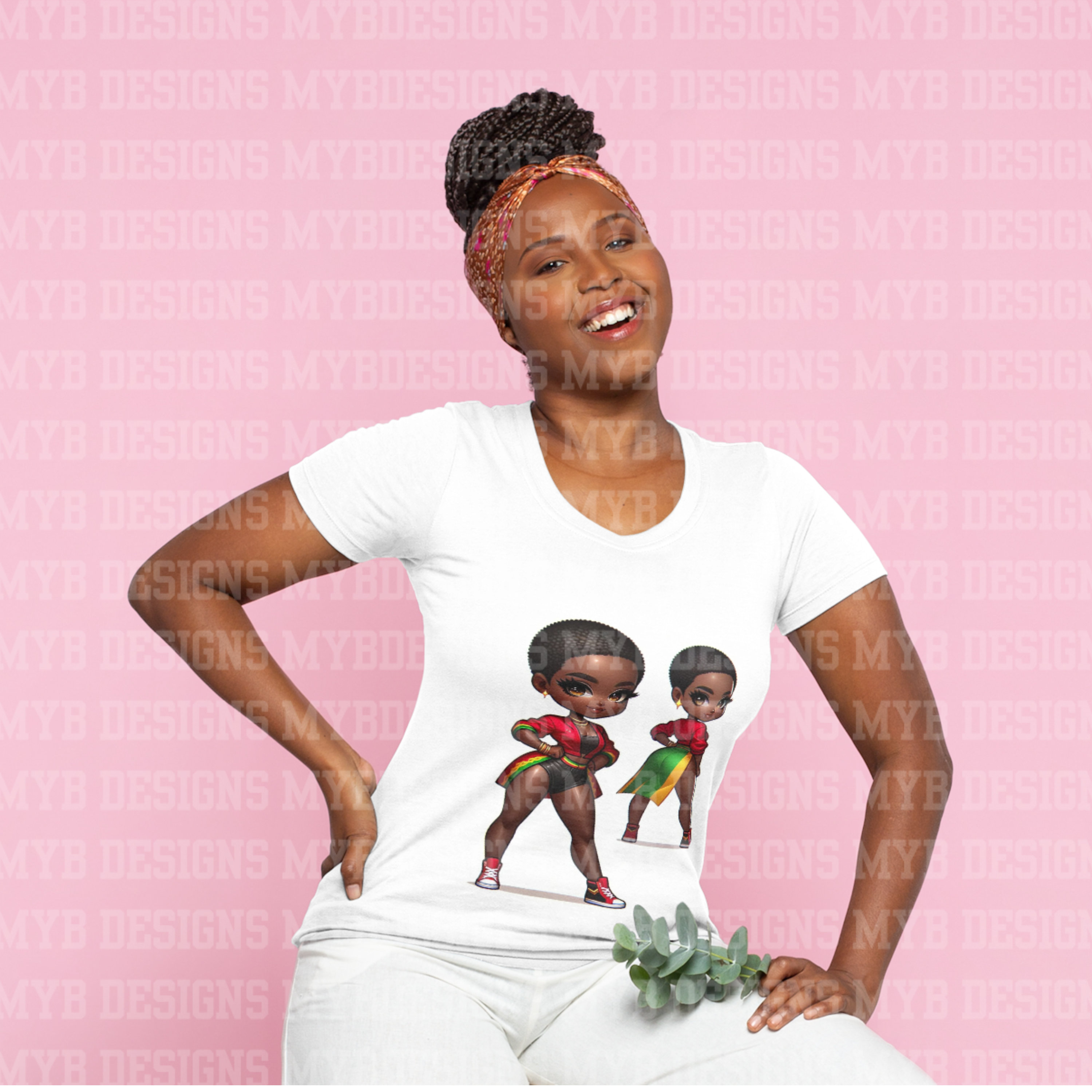 Afro Chic Art - Melanin Rich, Urban Style Digital Avatar With Natural ...