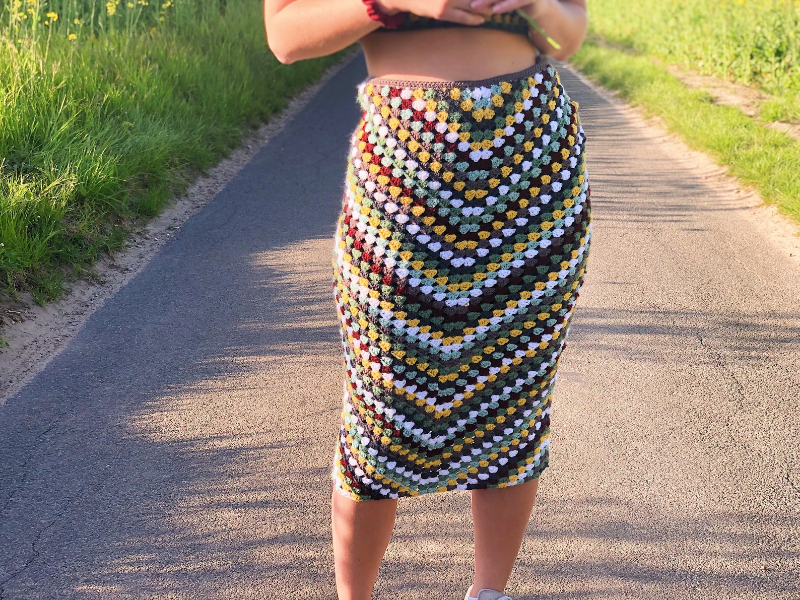Easy Crochet Granny Square Skirt Pattern - Versatile Maxi Skirt Design ...