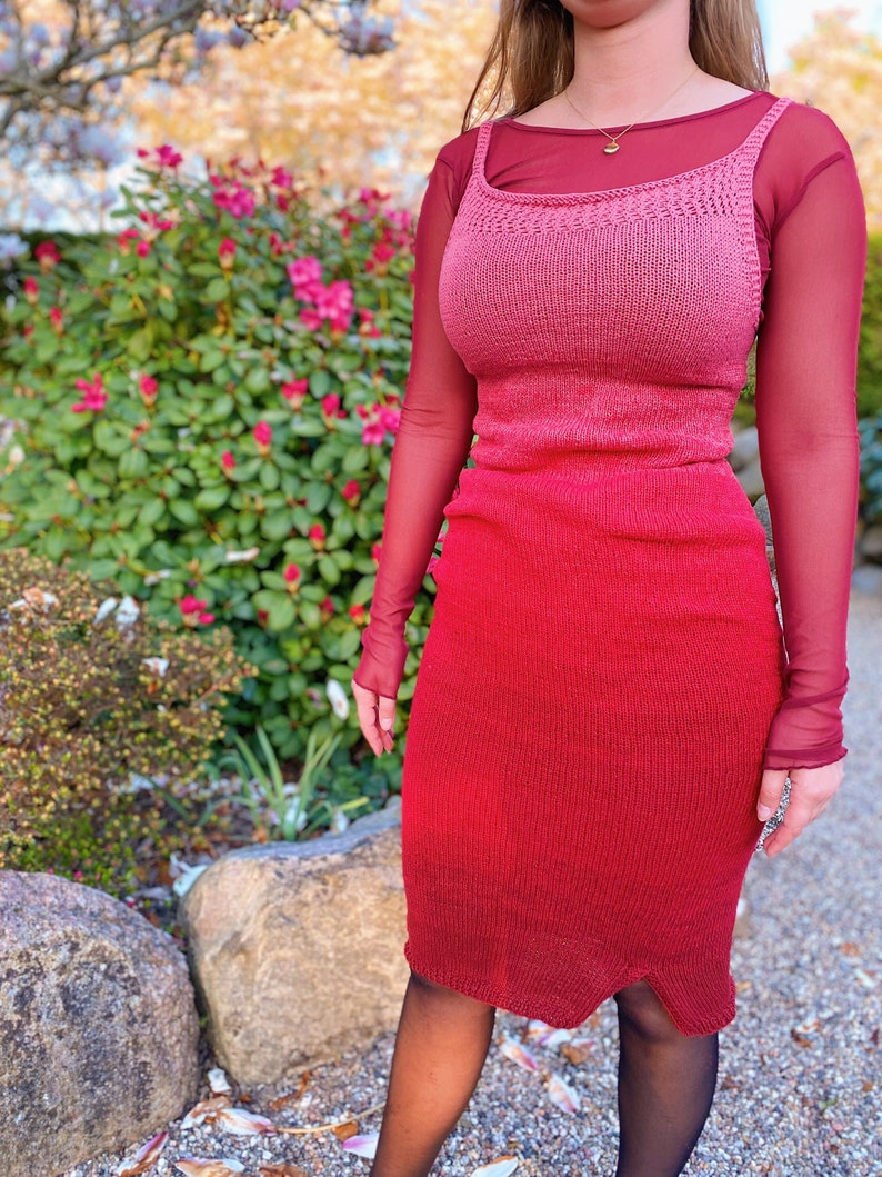 Knit Dress Pattern Knitted Dress Pattern Easy Knitted Dress - Etsy