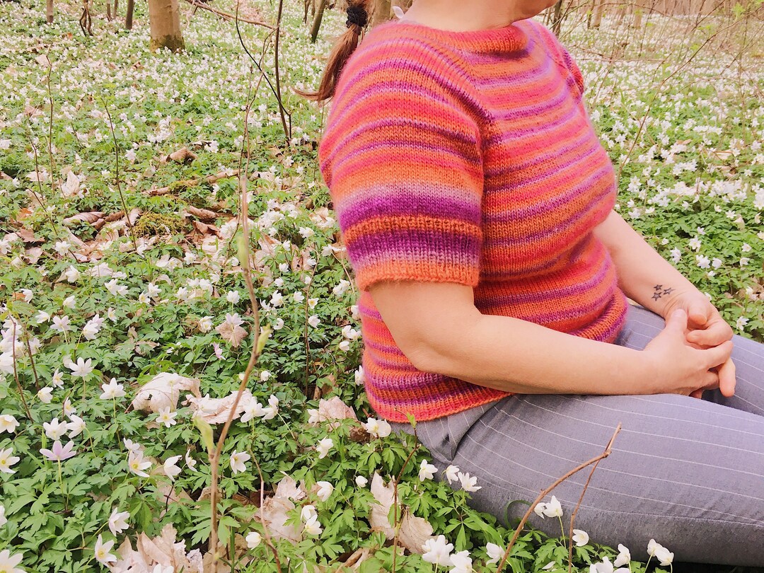 Quick and Simple Knit Top Pattern - Beginner-friendly Sweater DIY ...