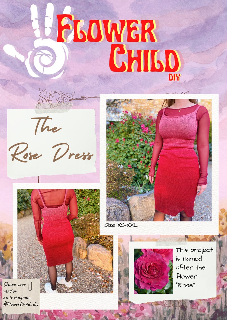 Knit Dress Pattern Knitted Dress Pattern Easy Knitted Dress - Etsy