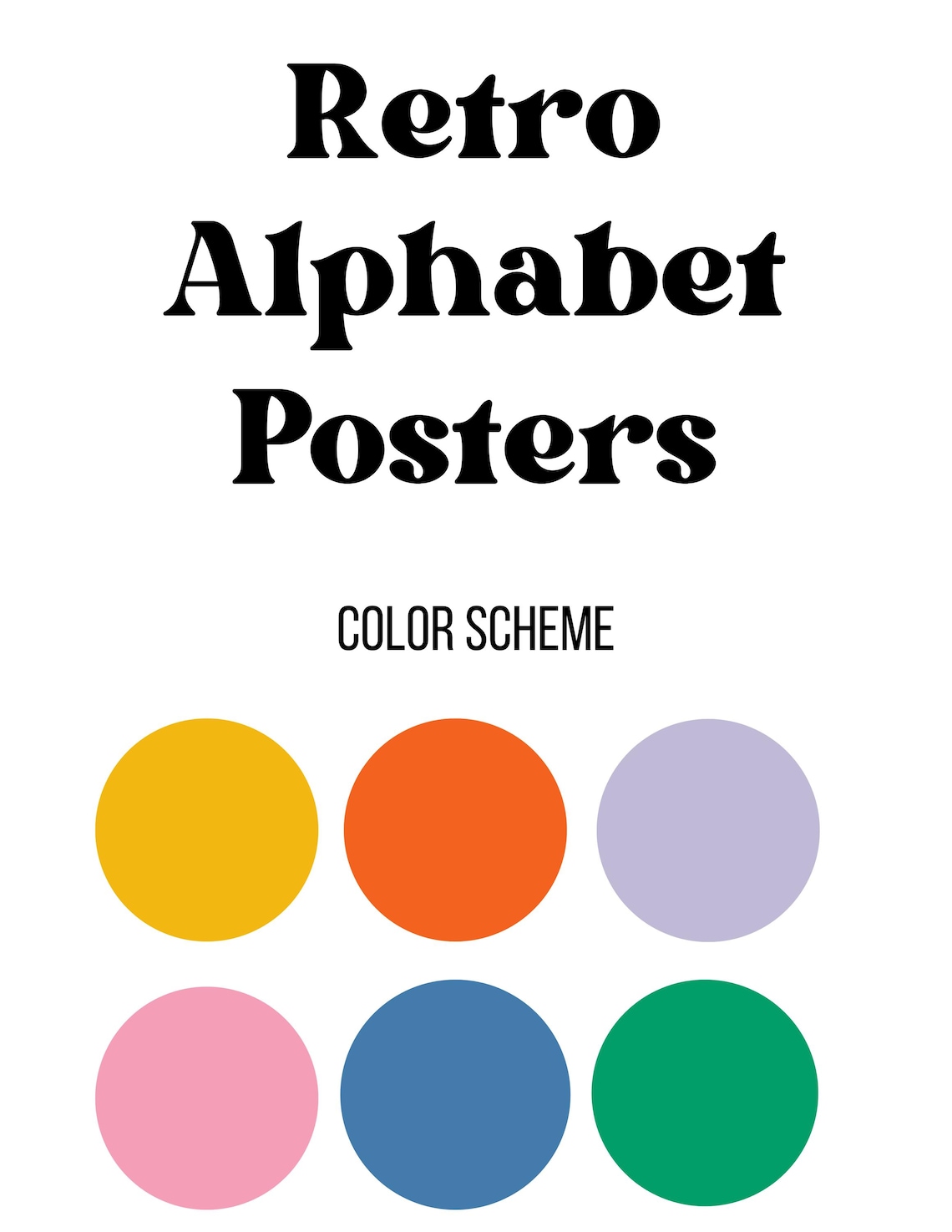Retro Checkered Alphabet Posters - Etsy