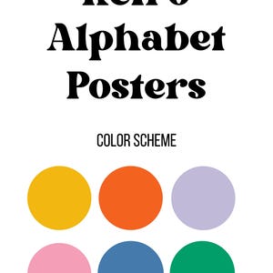Retro Checkered Alphabet Posters - Etsy