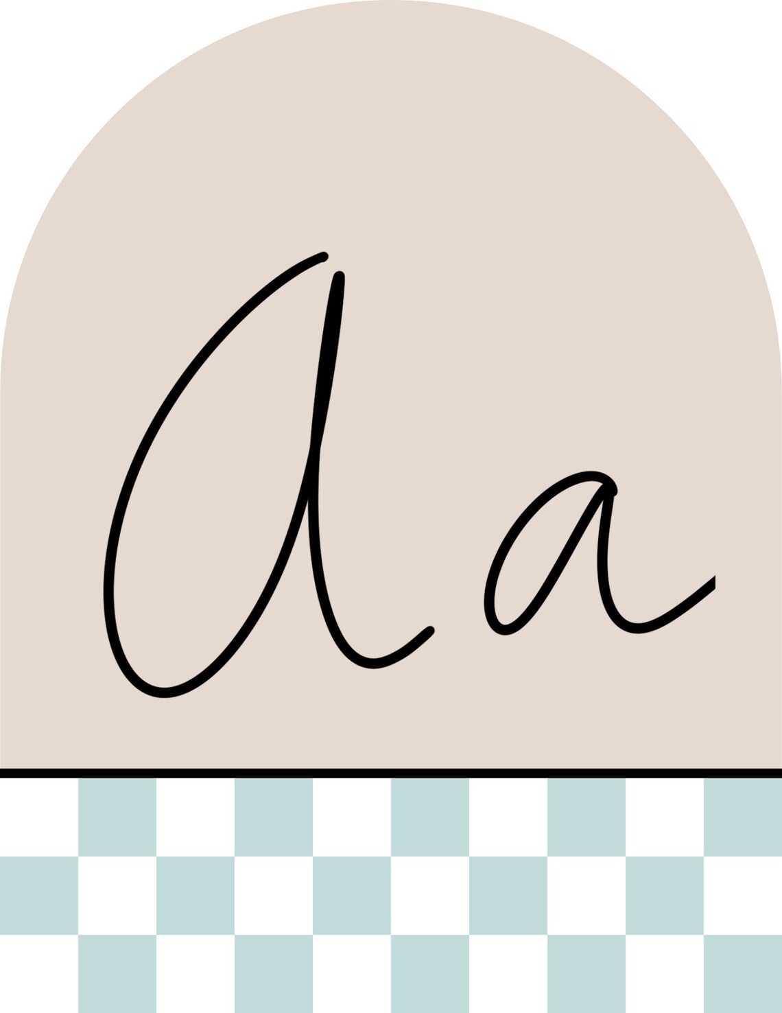 Checkered Alphabet Posters for Classroom - Etsy